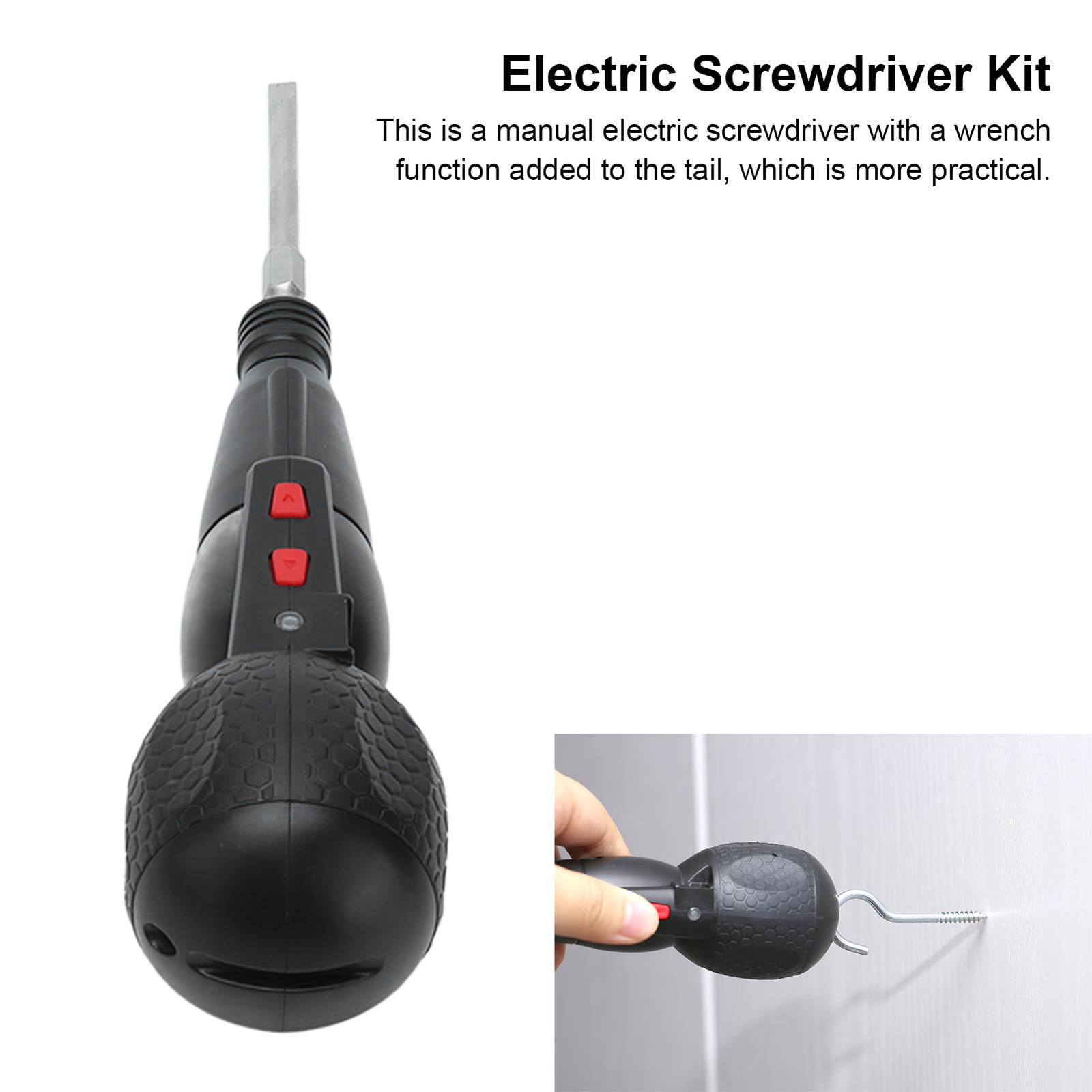 Electric Screwdriver Kit Integrated USB Screwdrivers W/ LED Light 10W ...