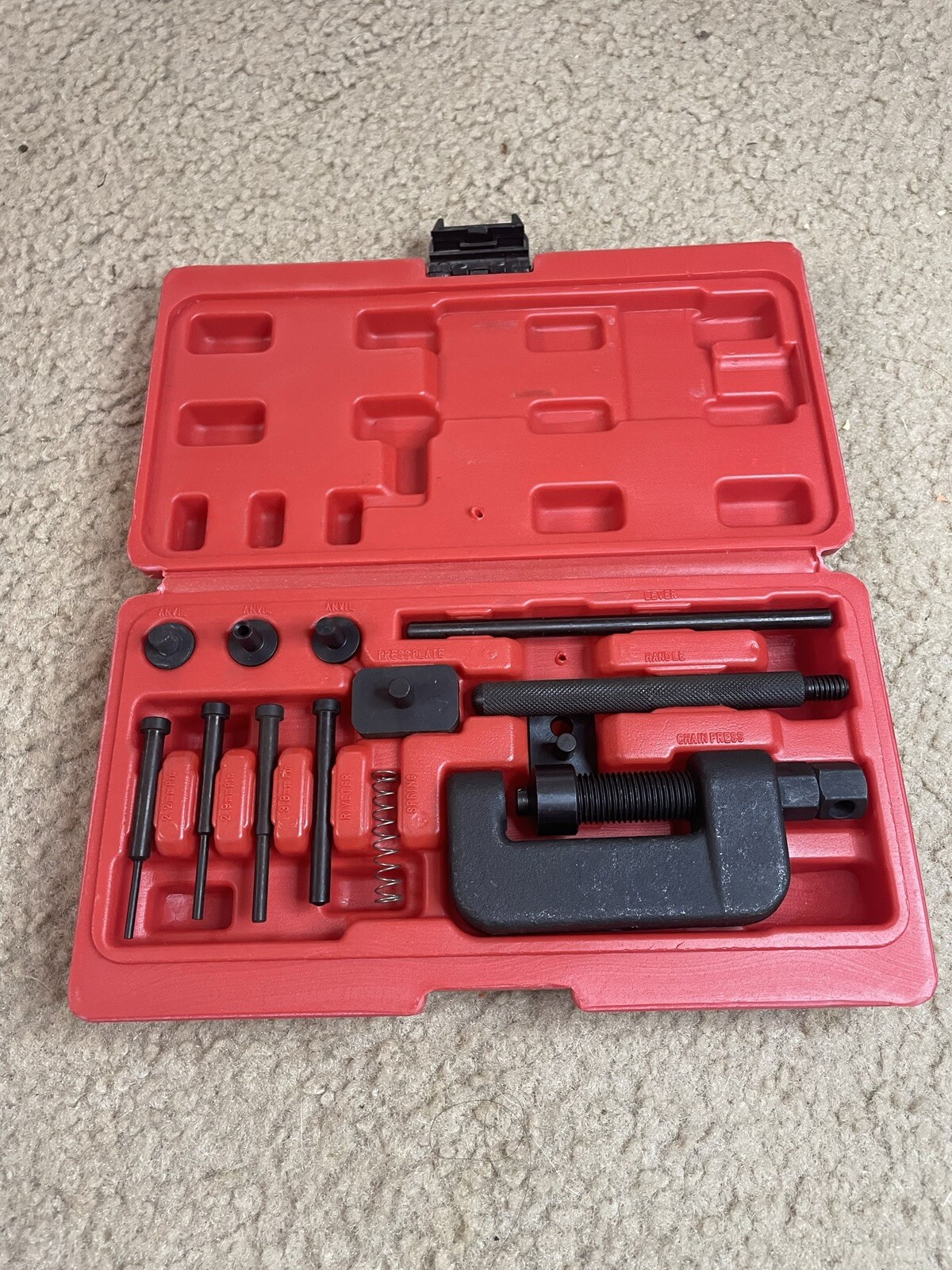 CHAIN BREAKER RIVETING TOOL CUTTER OHV CAM DRIVE MOTORCYCLE LINK ...