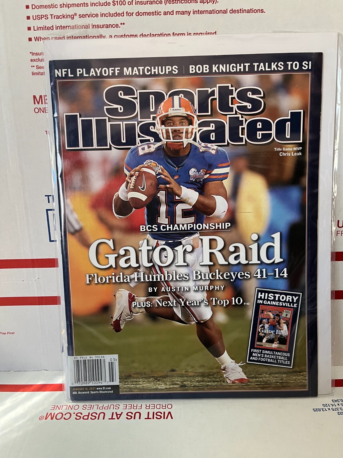 CHRIS LEAK SPORTS ILLUSTRATED JAN 15TH 2007 NEWSSTAND | eBay