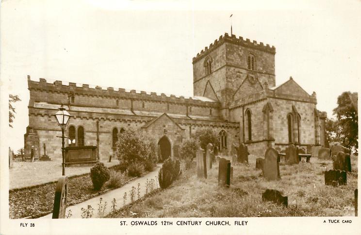 Filey Yorkshire St. Oswalds 12Th Century Church England OLD PHOTO | eBay