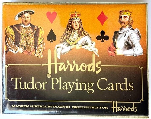 ORIGINAL VINTAGE HARRODS TUDOR DOUBLE DECKS PLATNIK PLAYING CARDS IN ...