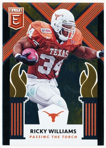 2018 Elite Draft Picks Football Ricky Williams Passing the Torch #3 ...
