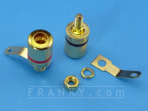 Gold Plated Binding Posts used in EEVBlog's uCurrent μCurrent (Red ...