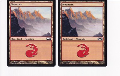 2012 MTG MAGIC THE GATHERING (2) BASIC LAND MOUNTAIN 244/249 | eBay