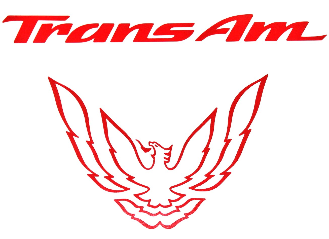 1993-1902 Trans Am WS6 Rear Bumper Tail Light Filler Panel Decal Red ...