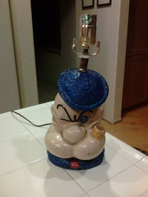 Popeye Plaster Table Lamp | eBay