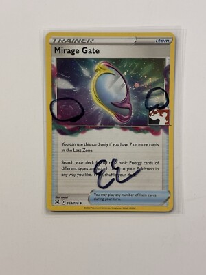 2x SWIRL 163/196 Mirage Gate POKEMON Play Prize Pack Holo Lost Origin ...