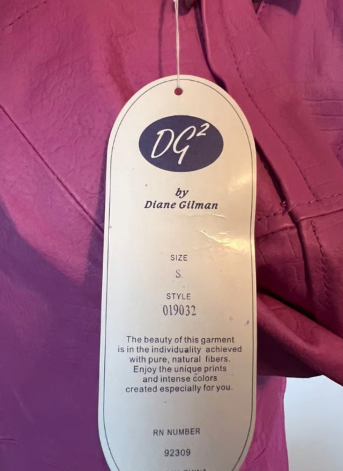 New DG2 Diane Gilman Moto Jacket Size small | eBay