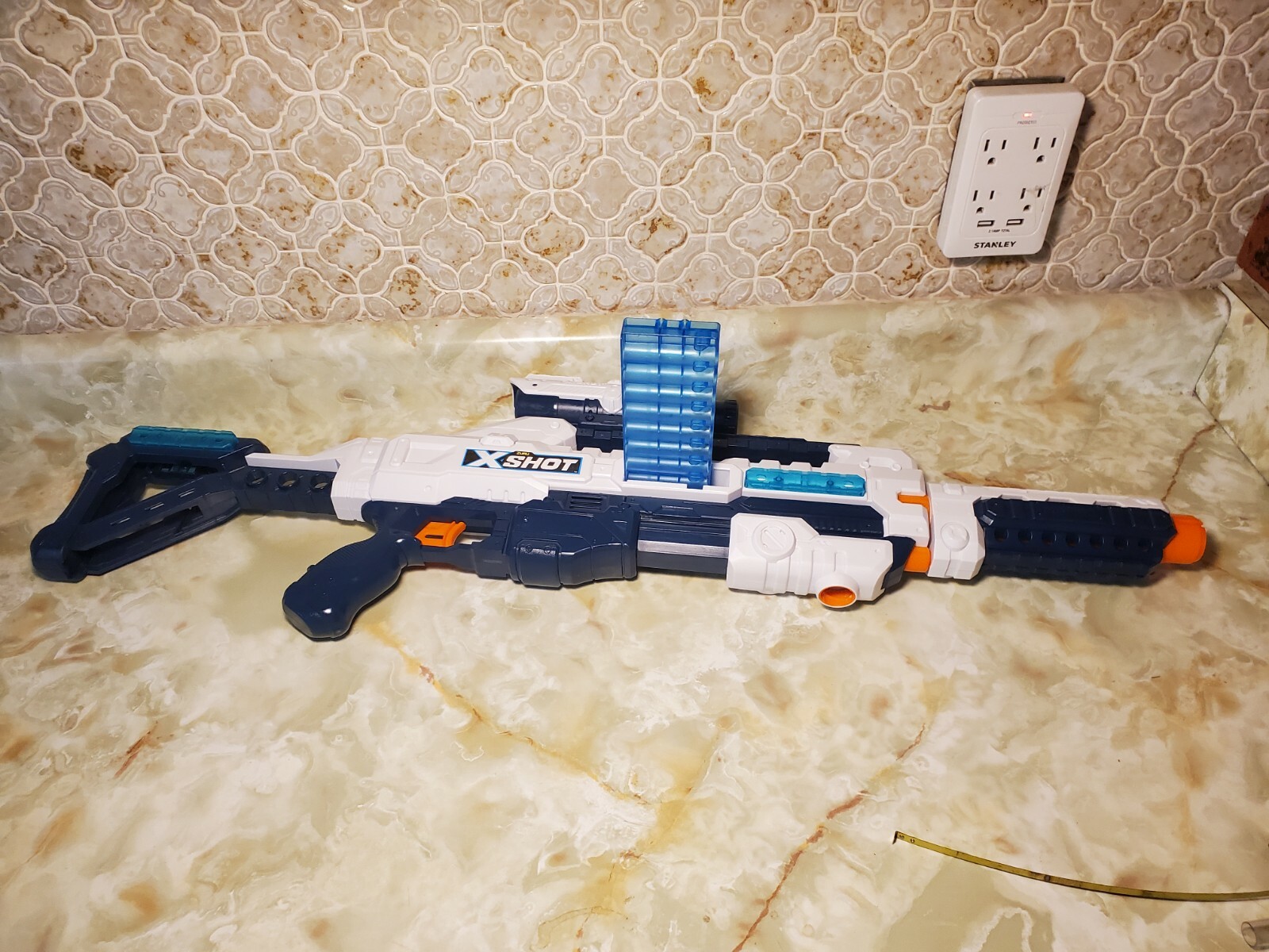 Zuru XSHOT- Sniper Rifle w/ Scope, 10 shot Mag, Pump Action. 32" ~ Hard ...