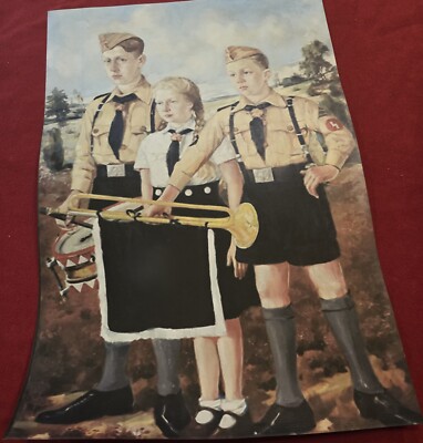 WWII WW2 German Young people boys Girls BDM Jugend Pimpf POSTER print ...