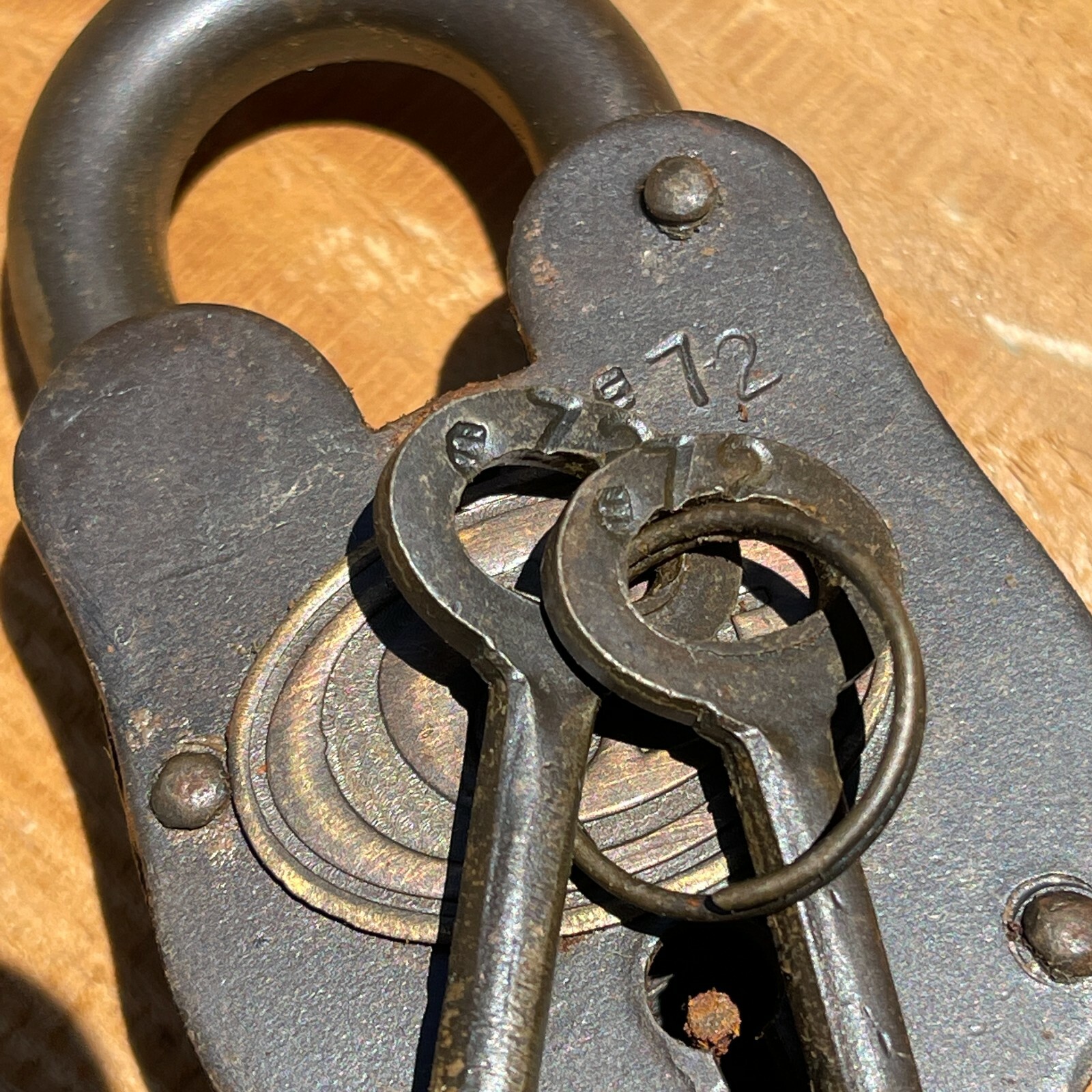 Colt Gun Cabinet Cast Iron Lock, Antique Finish, Man Cave Bar Game Room ...