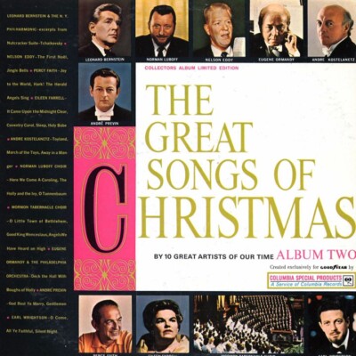 GOODYEAR'S "GREAT SONGS OF CHRISTMAS" ALBUM TWO | eBay