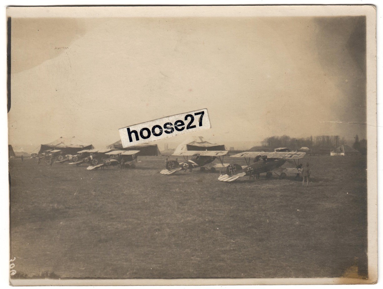 Foto Reihe Jäger Albatros D.Va Ernst Udet "LO" Le Cateau 1918 1.WK orig ...