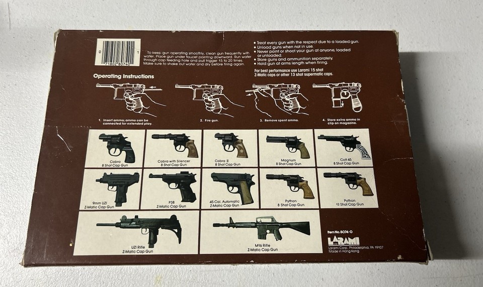 M712 Z-Matic Cap Gun Toy Mauser Collectors Series 8074-0 Larami 1980s ...