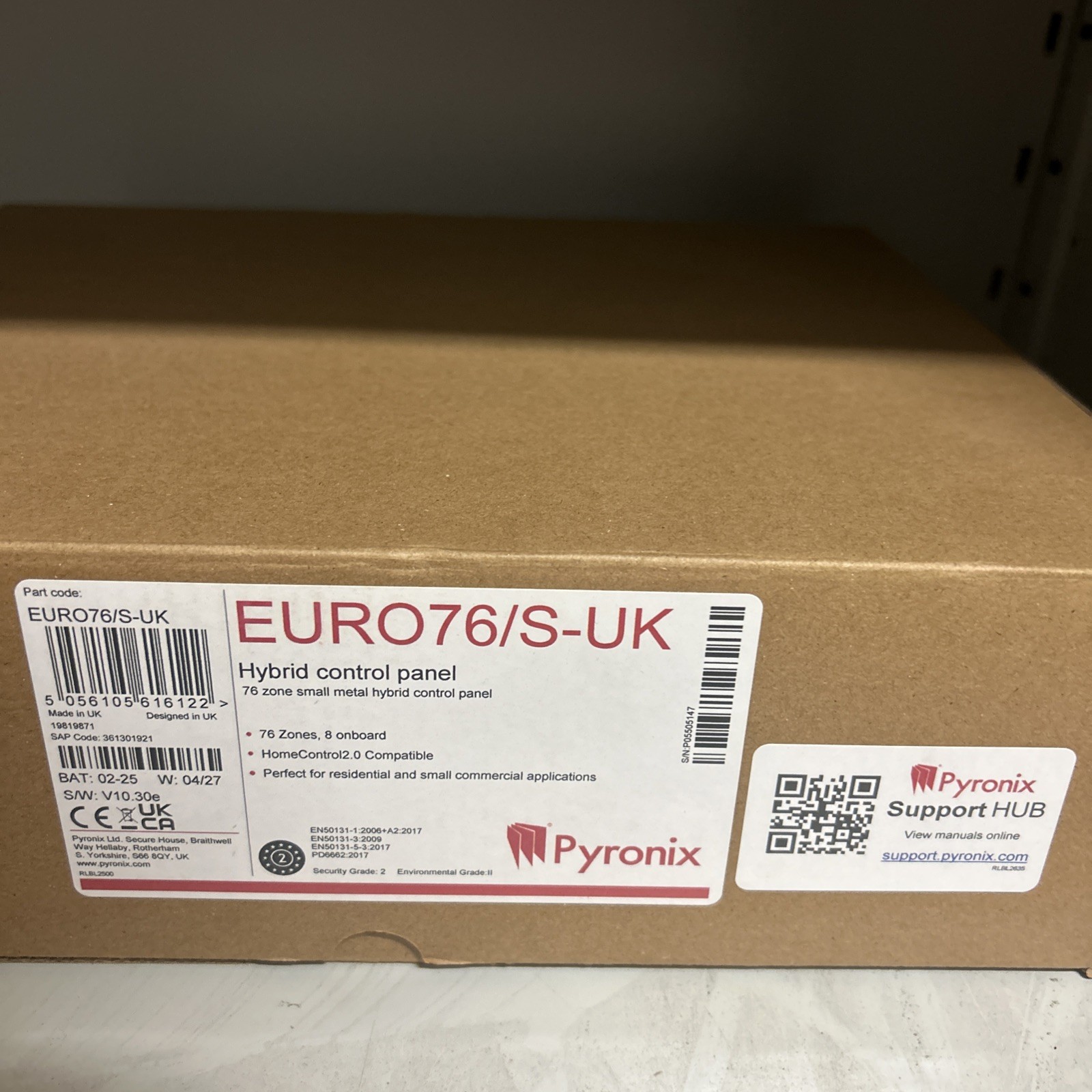 Pyronix Euro 76 Small V10 Hybrid Alarm Panel with Keypad EURO76/S-UK ...