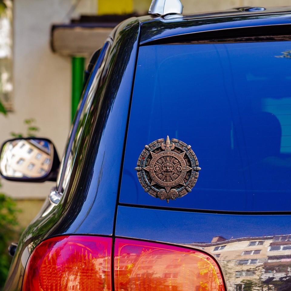 Mayan Aztec Calendar Decal Sticker - Ancient Native Decal Calendario ...