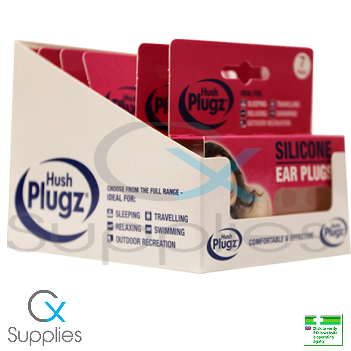 HUSH PLUGZ SILICONE EAR PLUGS ⭐UP TO 10X7 PAIRS⭐ Earplugz Sleep Noise ...