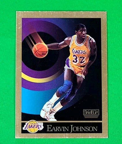1990-91 Earvin Magic Johnson, LA Lakers, Skybox NBA Basketball Card ...