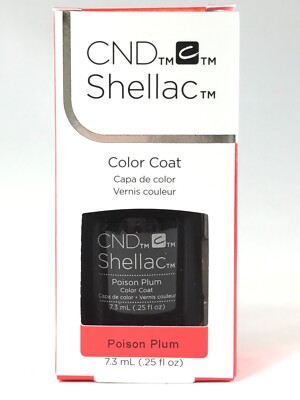 CND Shellac Color Coat Power Polish -Poison Plum 0.25 oz | eBay