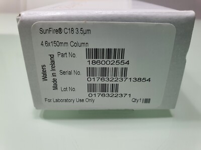 Item number: 186002554 HPLC Column SunFire C18 3.5µm 4.6x150mm, 2 - 8pH ...