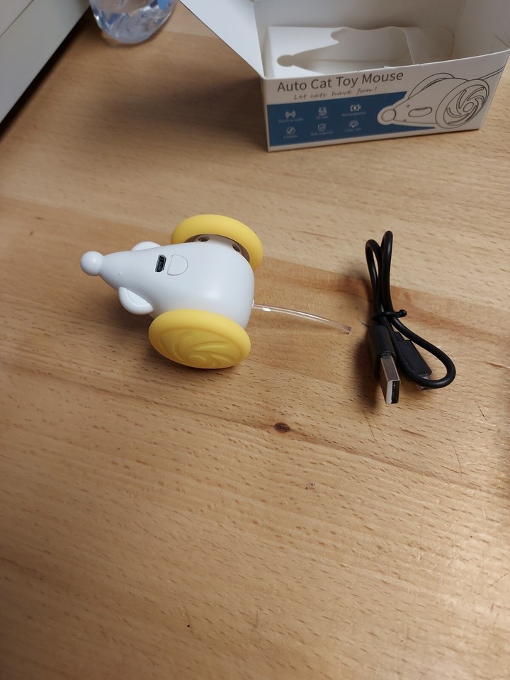 Interactive Mouse Automatic Toy for Cats with LED Lights Smart Sensing ...