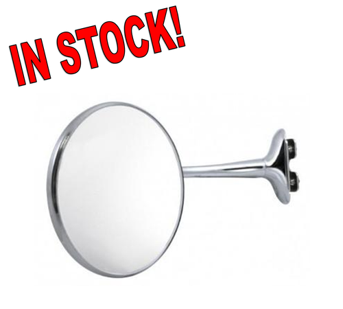 4" Chrome Round Long Arm Exterior Peep Side Door Edge Mirror Car Truck ...