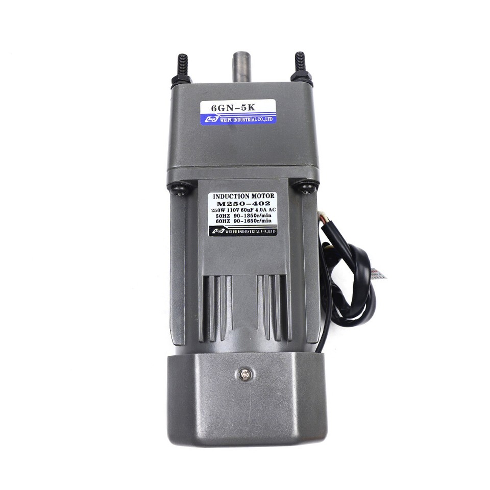 250W 110V AC Gear Reduction Motor Electric+Variable Speed Control ...