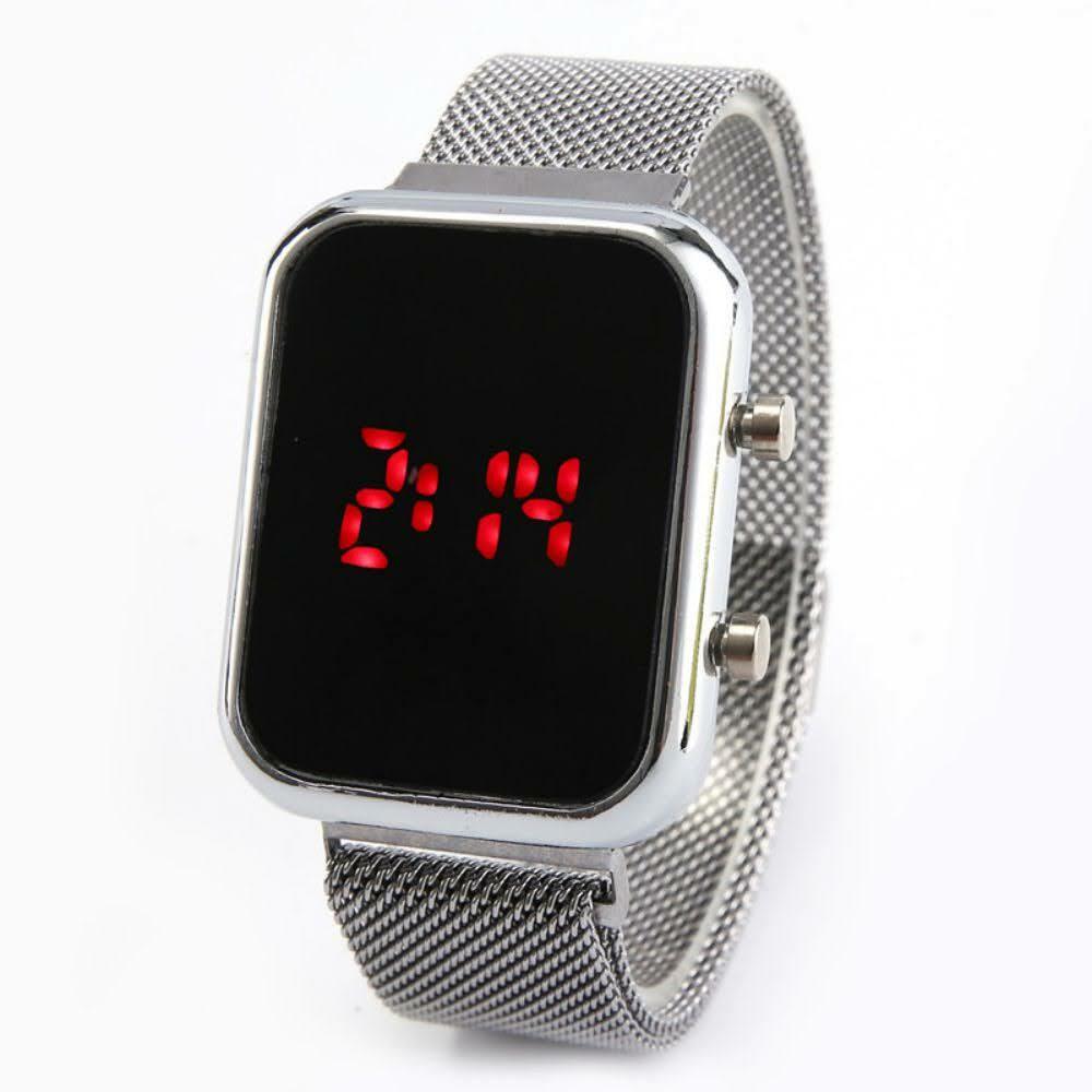 Men's Watches Magnet Buckle Sport LED Watches Men Digital Wristwatch ...
