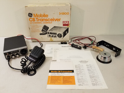 Vintage 1970s General Electric CB Transceiver PLL Model 3-5800A RARE ...