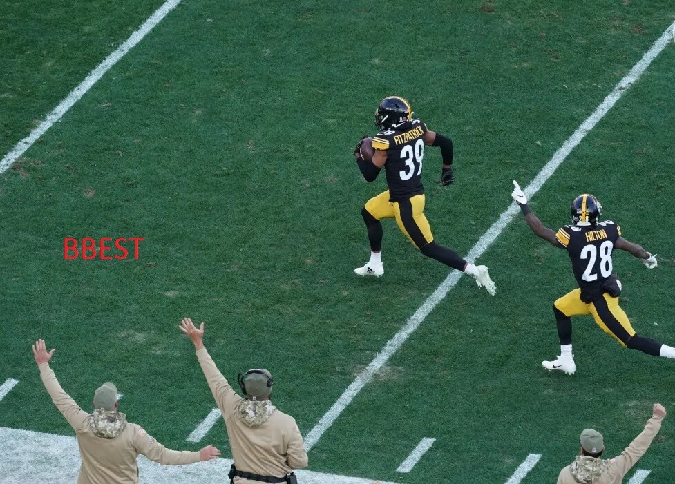 MINKAH FITZPATRICK PITTSBURGH STEELERS 96 YRD INTERCEPTION TD 11/3/19 ...