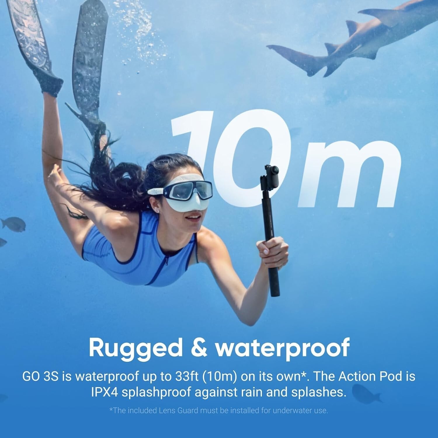 Insta360 GO 3S - 128 GB Black 4K Tiny Portable Vlogging Camera | eBay