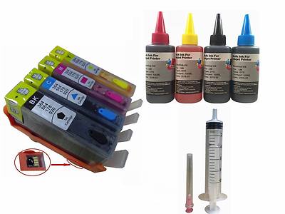4 Comp Refillable ink cartridge HP 920xl OfficeJet 7000 7500 4x100ml ...