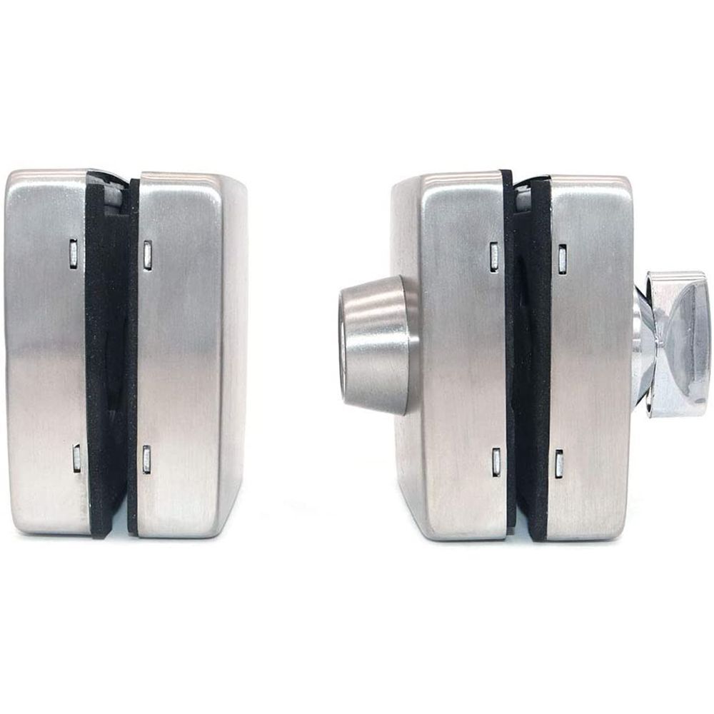 Swing Sliding 4 Bolts 10-12mm Glass Lock Both Sides Open Double Glass ...