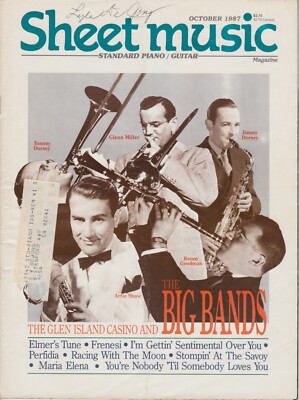 Sheet Music Magazine 87 October Standard Piano & Guitar | eBay