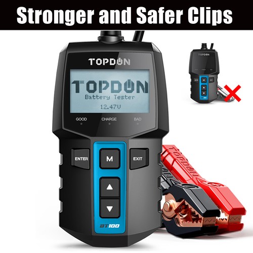 TOPDON BT100 12V Batterietester Digital PKW KFZ Diagnosegerät Akku ...