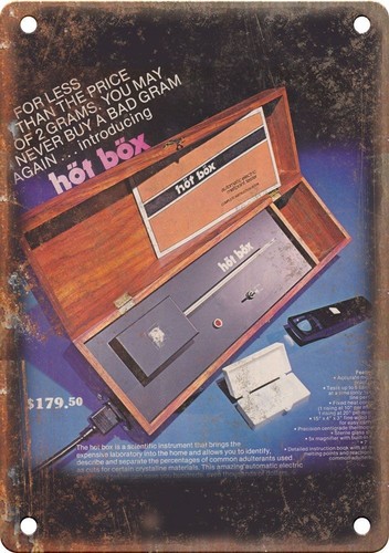 Hot Box Vintage Cocaine Drug Ad Reproduction Metal Sign ZG49 | eBay