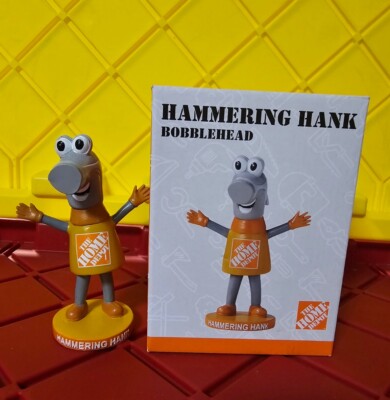 Atlanta Braves Home Depot Tool Race Hammerin’ Hank FULL SIZE Bobblehead ...