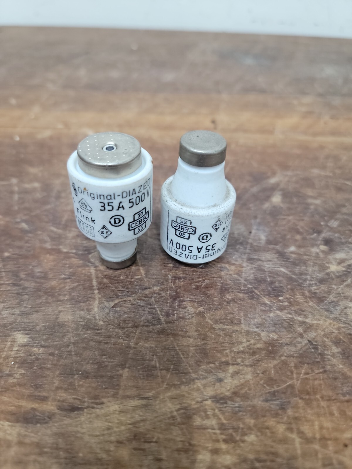 NEW ORIGINAL DIAZED 5SB 41 5SB41 FUSE 35A A AMPS 500V VOLTS (lot of 2 ...