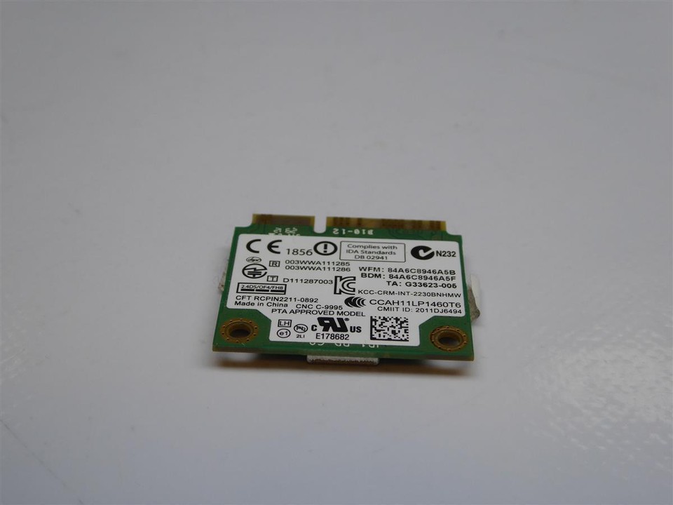 Lenovo Ideapad S400 Intel N2230 WLAN Mappa Wifi Scheda 2230BNHMW #3668 ...