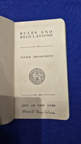 100 Yr Old 1924 New York City Police NYPD Patrol Guide Rules Procedures ...