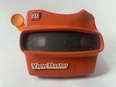 Vintage ViewMaster Red 3D View Finder Orange Handle w/ Discs and CATS ...