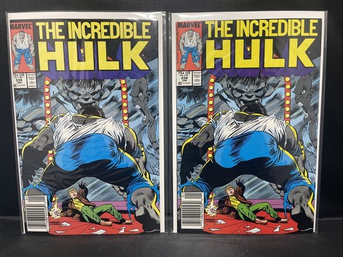 Incredible Hulk #339 Lot Of 2 MARVEL Comics 1988 NEWSSTAND | eBay