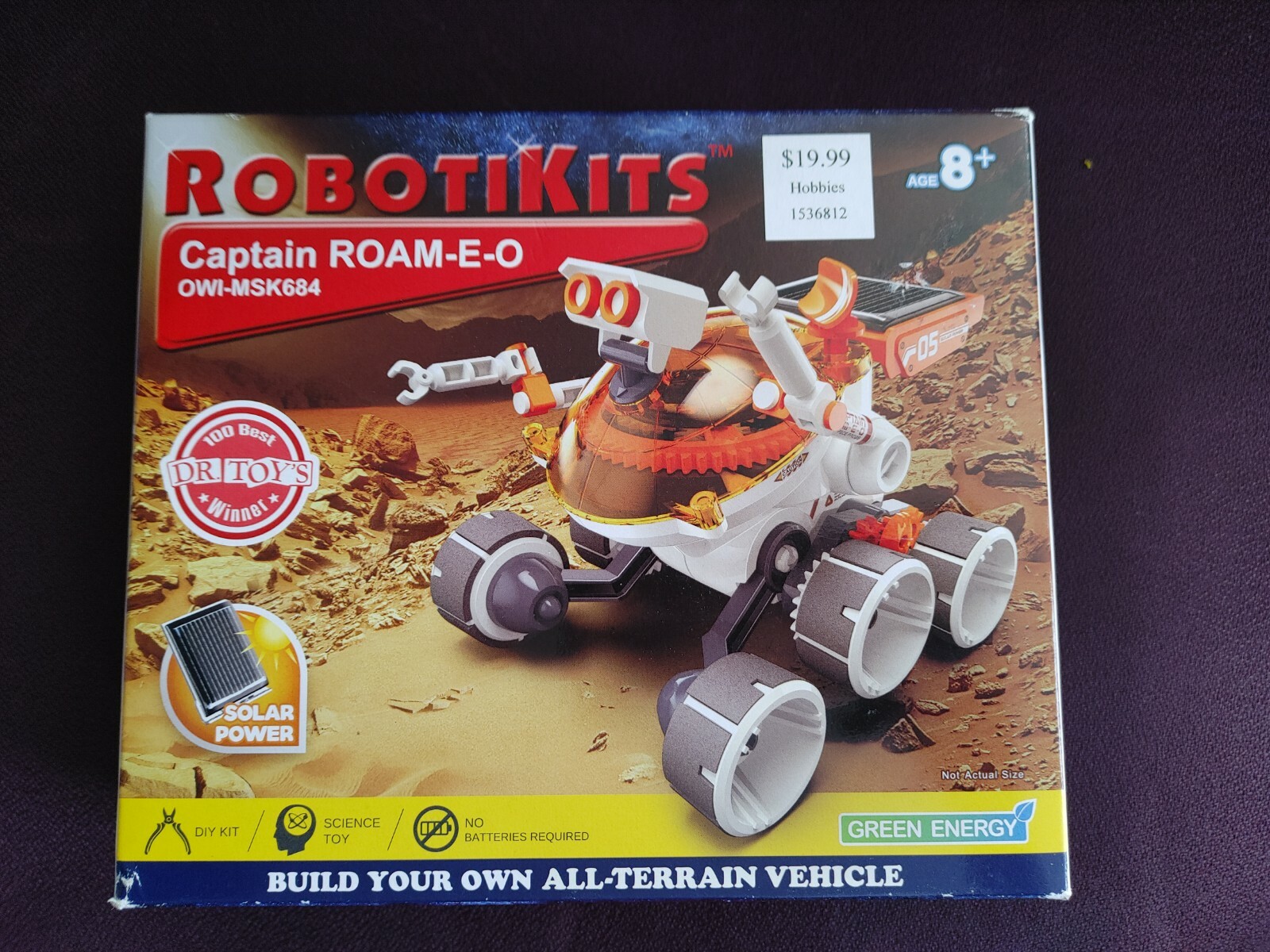 Robotikits Build Solar All Terrain Vehicle Captain Roam-e-o Kit OWI ...