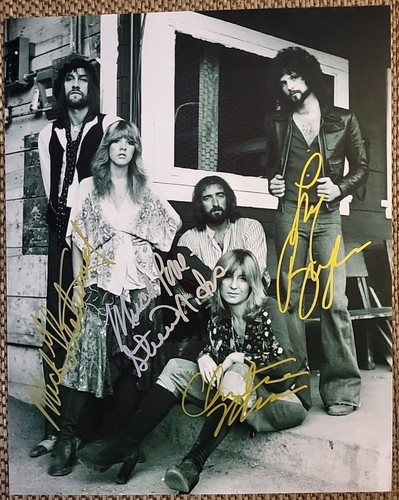 Fleetwood Mac Band Hand Signed Autographs Original 8x10 Photo COA | eBay