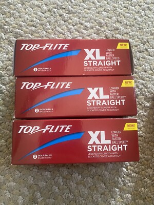 Top-Flite XL Straight Golf Balls 3 sleeve (9) Balls Total New in Box | eBay