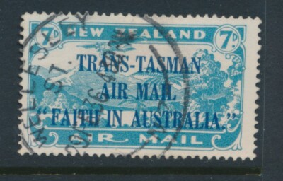 NEW ZEALAND, 1934 Tasman Air Mail 7d Fine Used, SG554, cat GBP45 | eBay UK