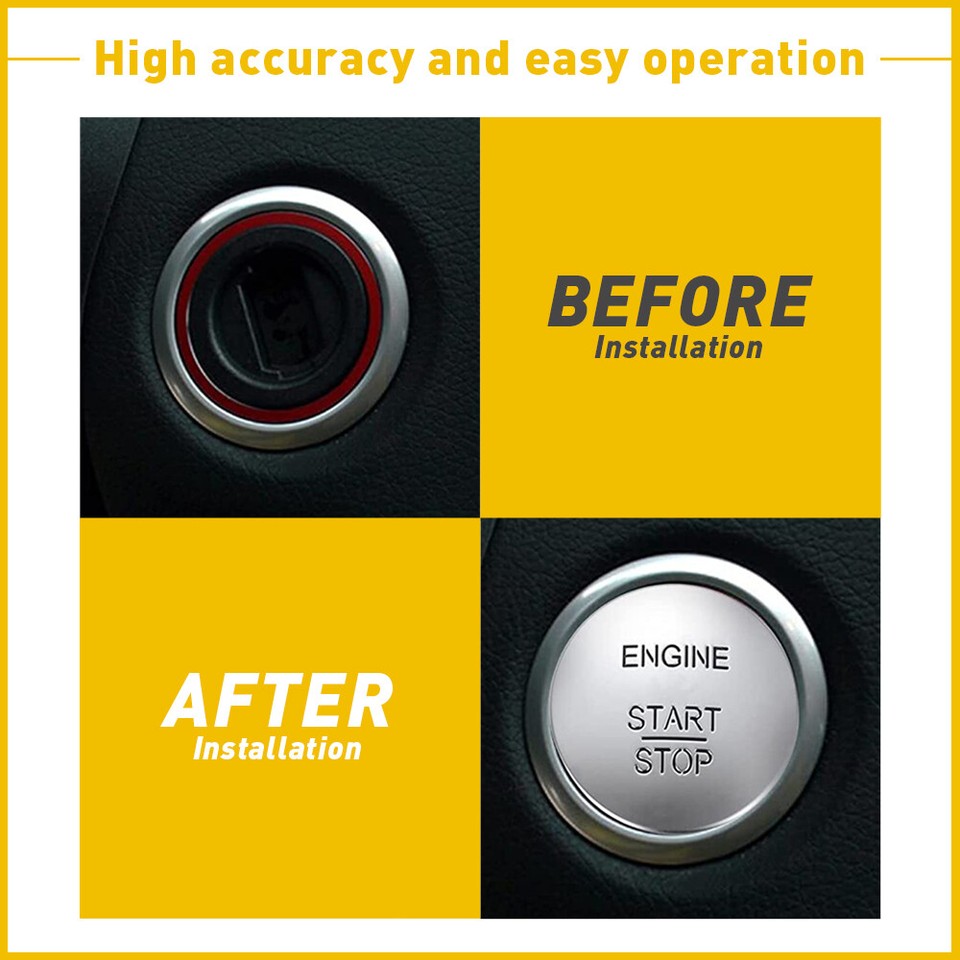 FIT MERCEDES BENZ PUSH TO START BUTTON KEYLESS GO ENGINE START STOP ...