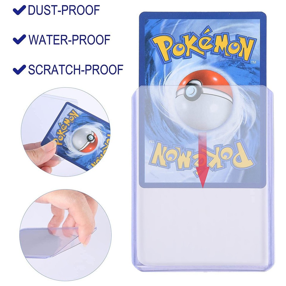 Card Sleeves Pokemon Protector Clear Hard Plastic Penny Sleeve For ...