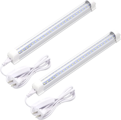 T8 V-Shape Integrated Single Fixture, 1FT Led Tube Light, 1080Lm, 6000K ...