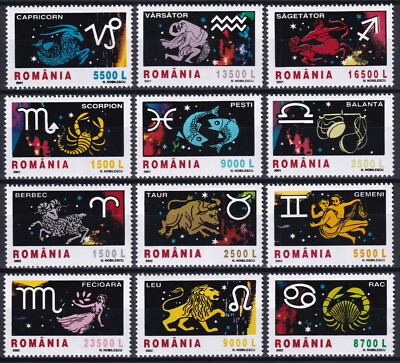 Romania 2001-2002 Zodiac 12 MNH stamps | eBay